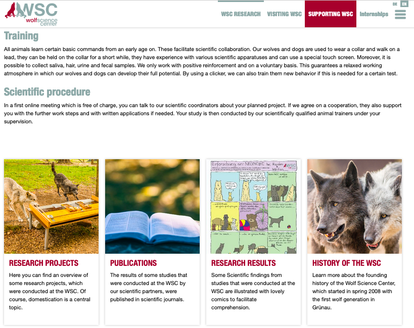 Обзор по Wolf Science Center в Австрии